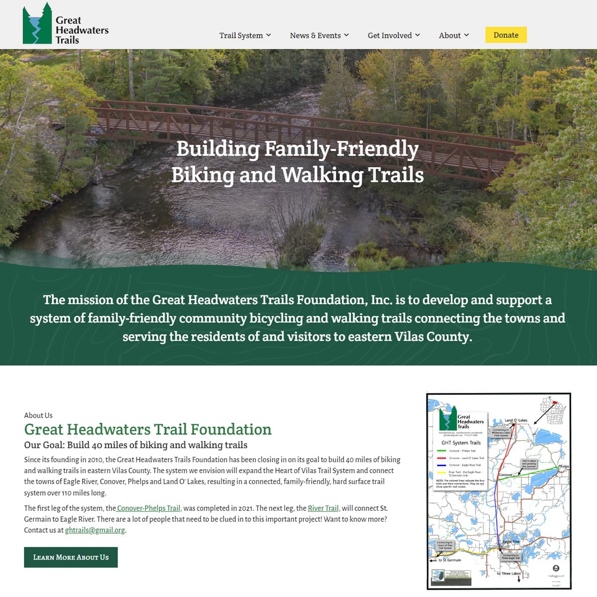 Great Headwaters Trails - WEB WORK LIFE Web Site Design